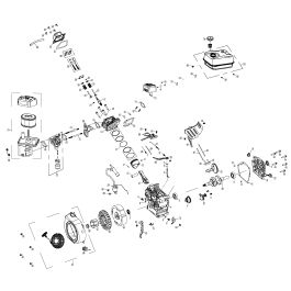 Esploso ricambi Motopompa a scoppio DUCAR DP 50